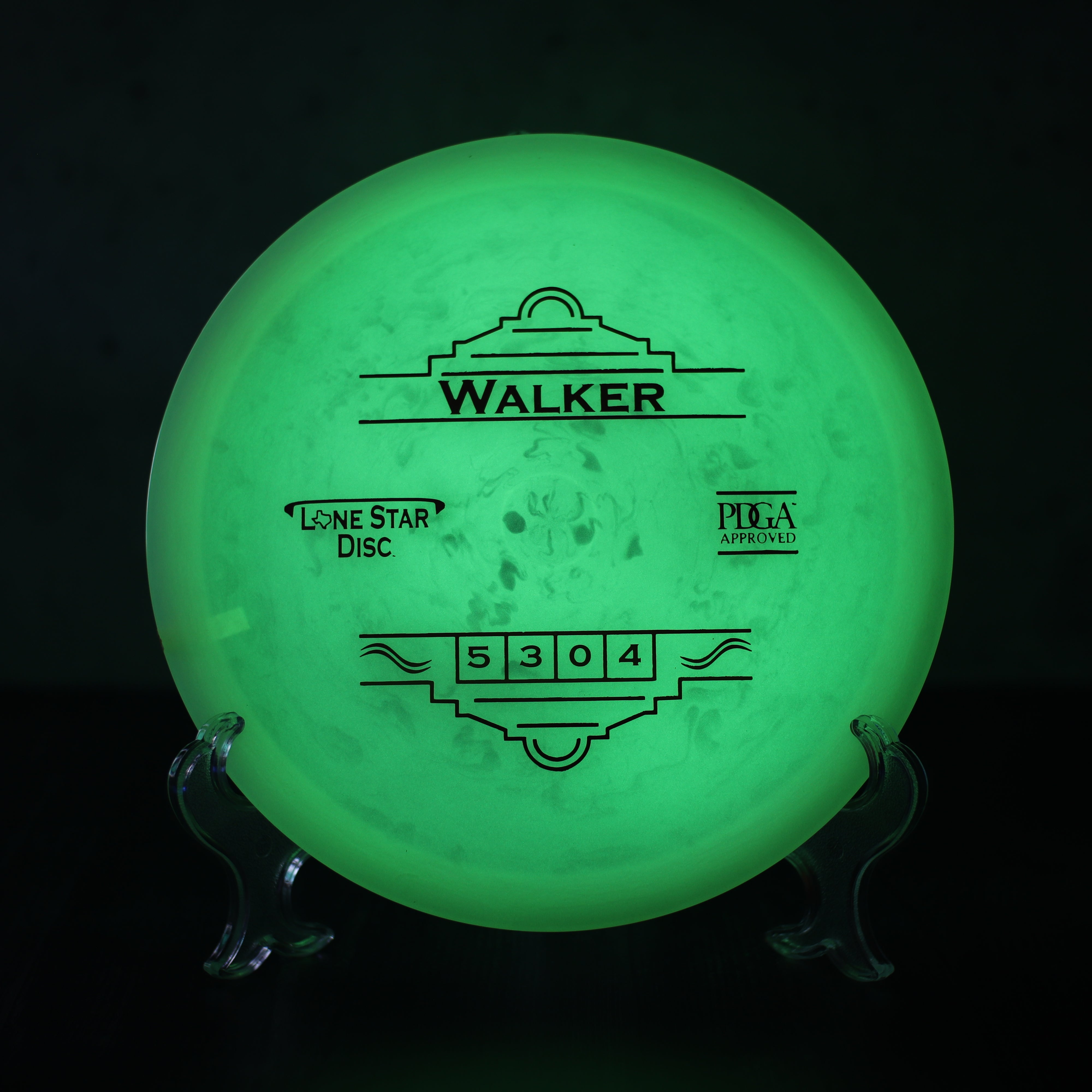 Lone Star Disc Glow Walker (Stock) – Five Foot Death Putt
